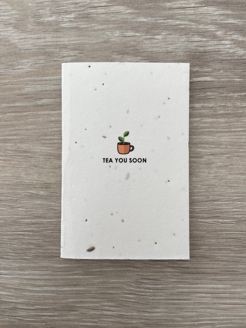 Plantable Seed Paper Cards: Minimalist Wildflower A7 Postcard - Etsy