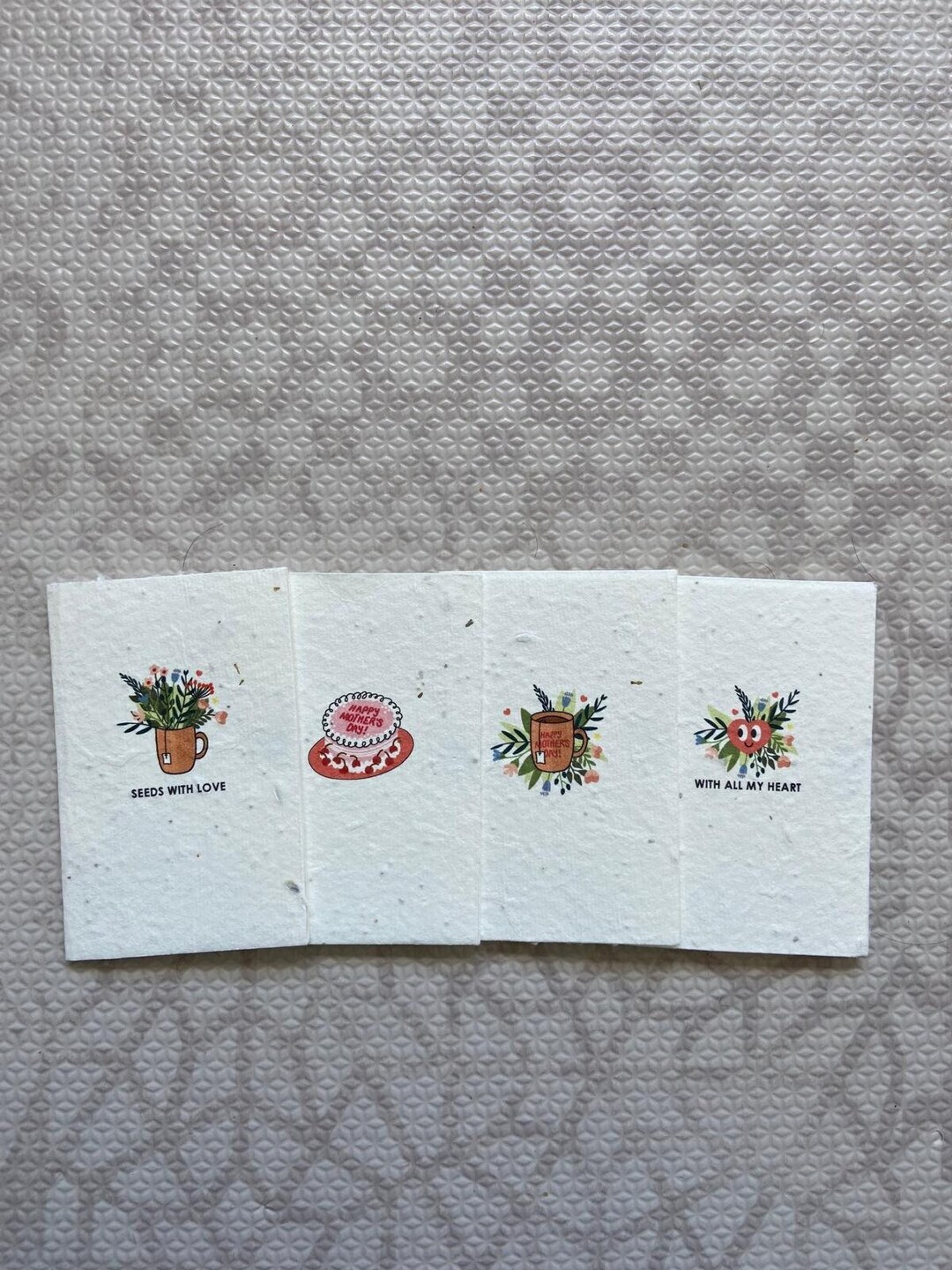 Plantable Seed Paper Cards: Eco-friendly A7 Postcard With Envelopes - Etsy