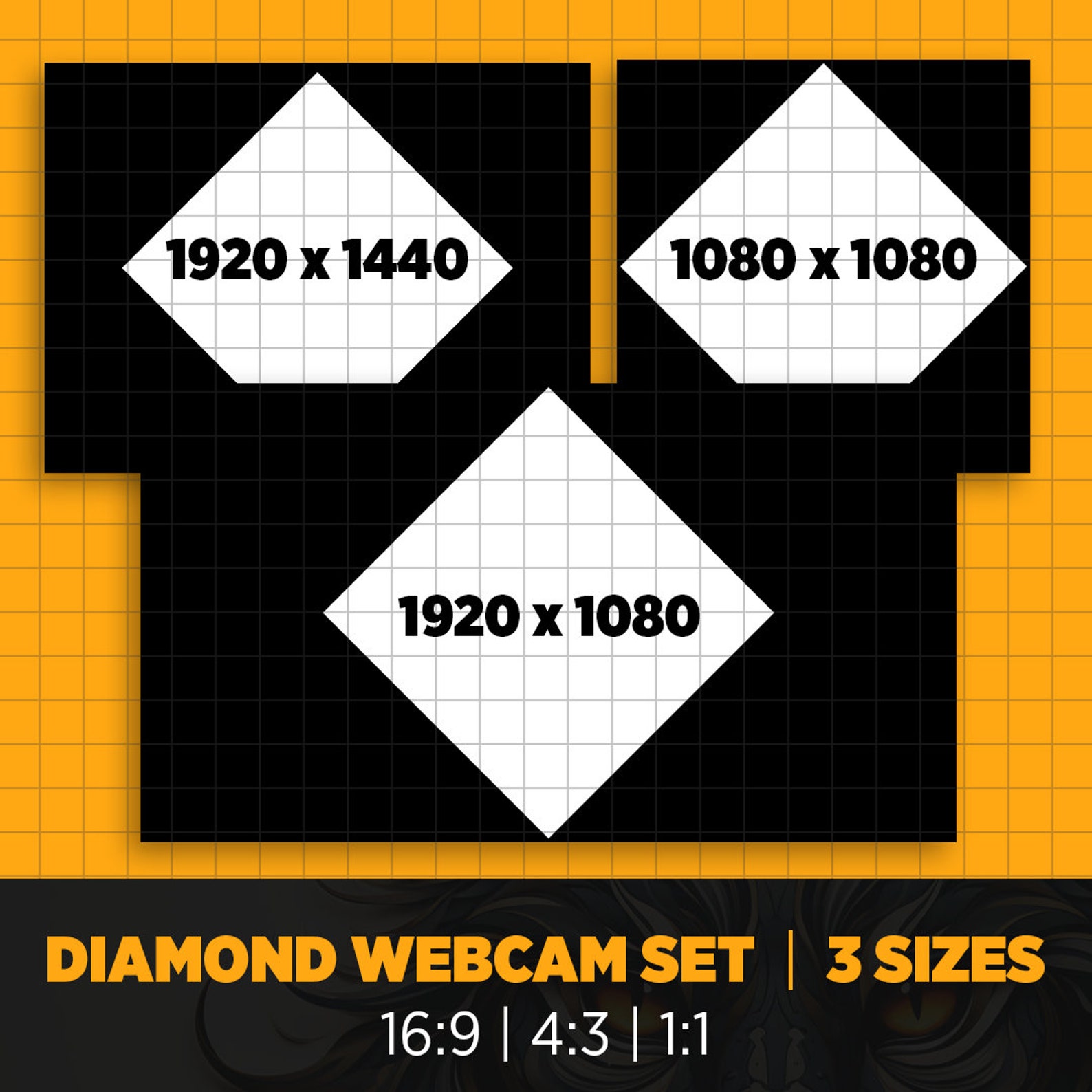 Webcam Mask Shape Overlay Bundle, SVG Shape Masks for Streaming Webcam ...