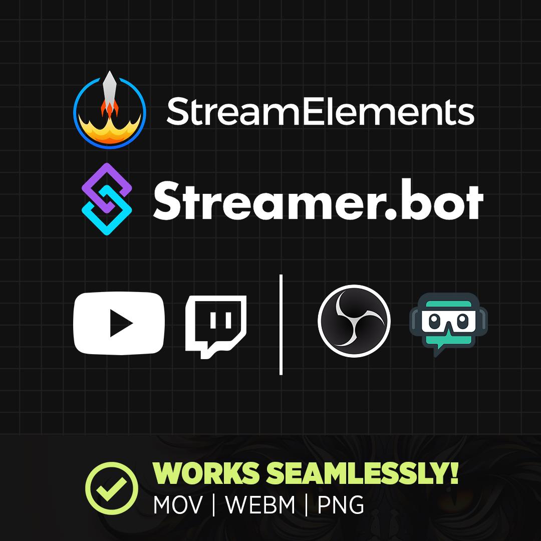 2XKO Animated Streamer Alerts, 2XKO Streamer Alert Widgets for Stream ...