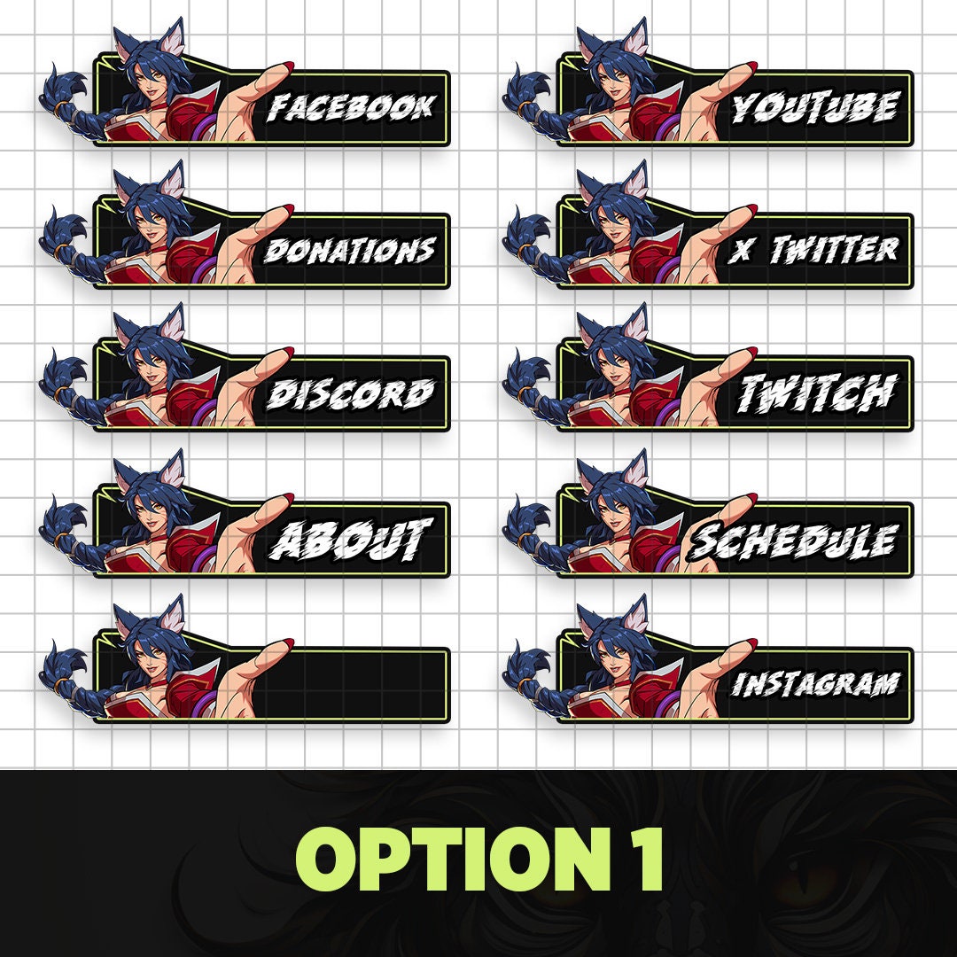 2XKO Twitch Panels, League of Legends Twitch Panels, Customizable FGC ...
