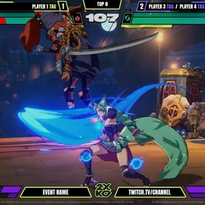 2XKO Scoreboard Overlay, Fighting Game Scoreboard Overlay, Customizable ...