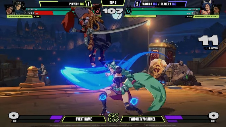 2XKO Scoreboard Overlay, Fighting Game Scoreboard Overlay, Customizable ...