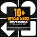 Webcam Mask Shape Overlay Bundle, SVG Shape Masks for Streaming Webcam ...