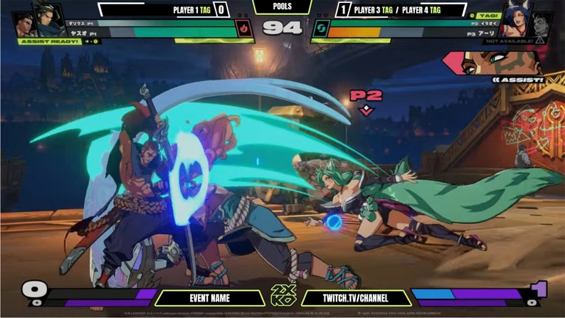 2XKO Scoreboard Overlay, Fighting Game Scoreboard Overlay, Customizable ...