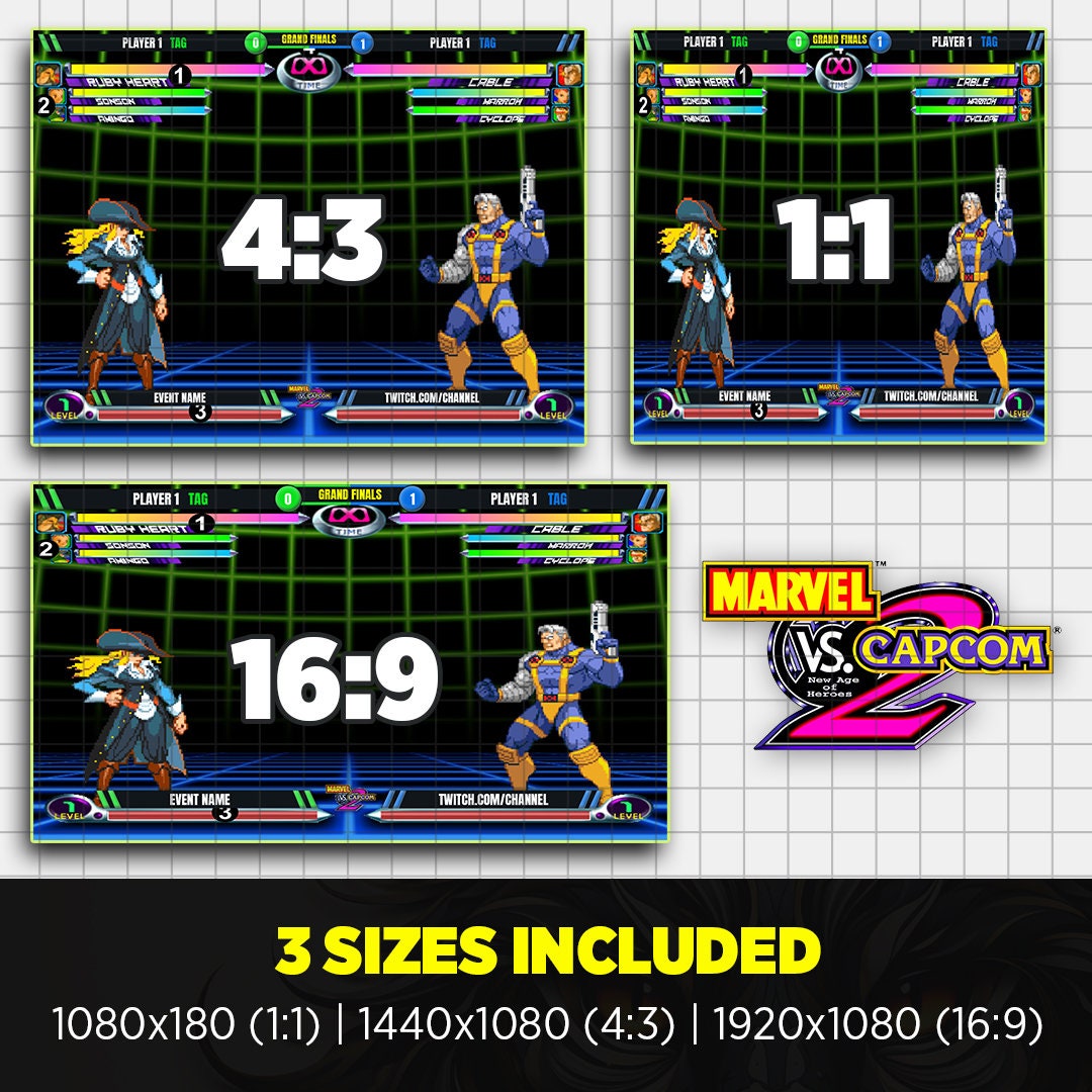 Marvel Vs Capcom 2 Scoreboard Overlay, Fighting Game Scoreboard Overlay ...