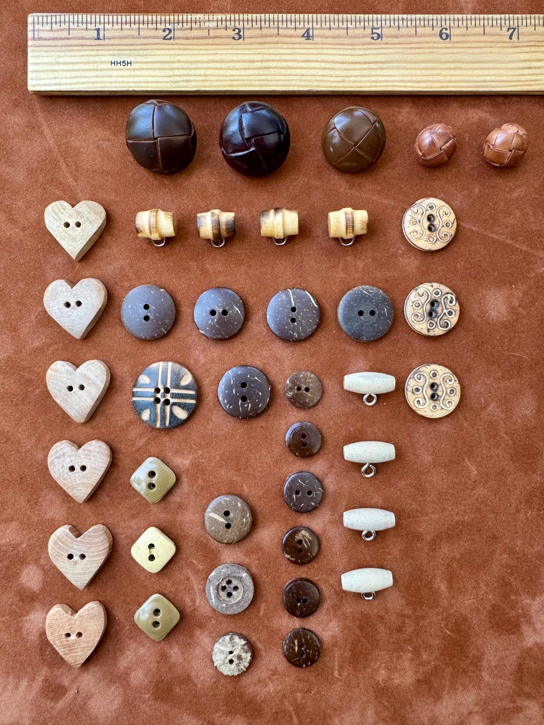 Boho Wood & Brown Button Assortment - Etsy