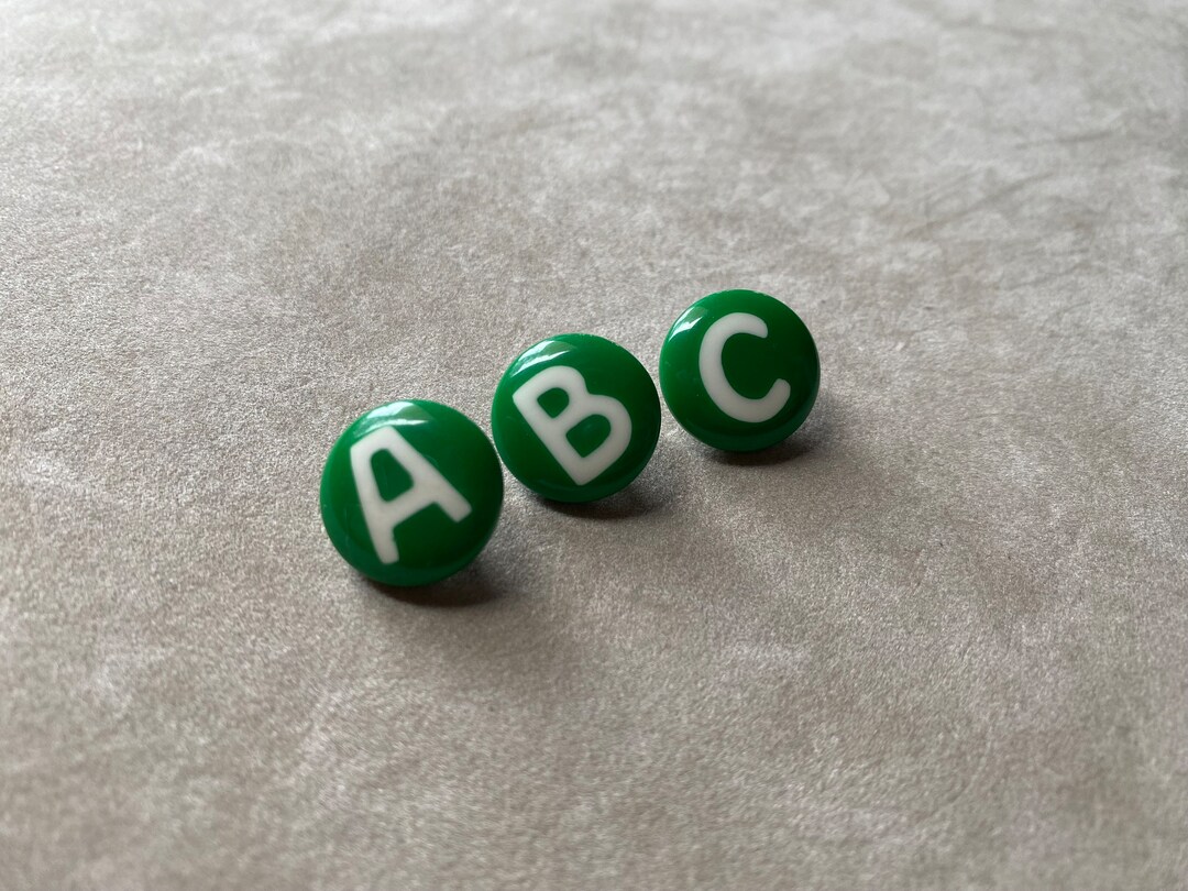 MCM ABC Buttons - Etsy