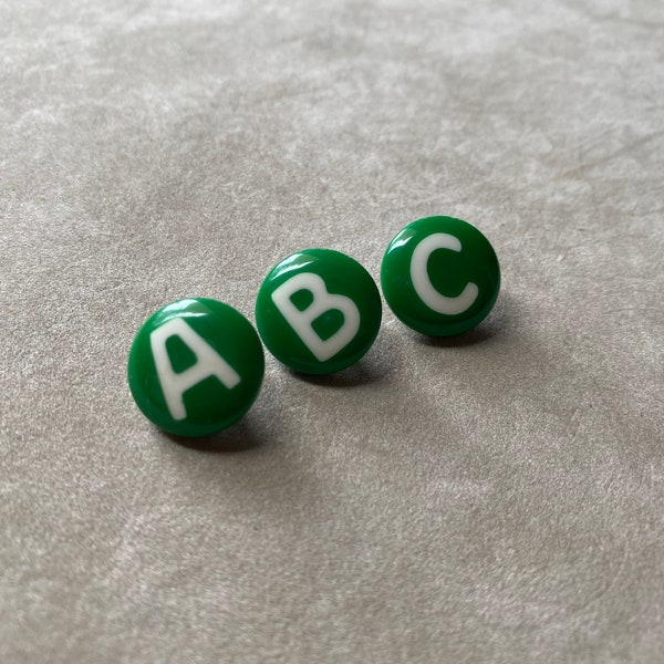 Alphabet Buttons - Etsy