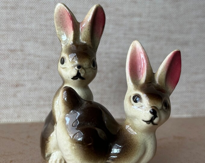 Japanese Rabbit Salt & Pepper Shakers - Etsy