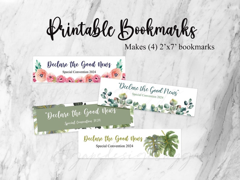 Declare the Good News Special Convention 2024 Printable Bookmarks ...