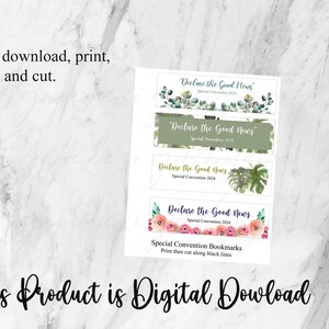 Declare the Good News Special Convention 2024 Printable Bookmarks ...