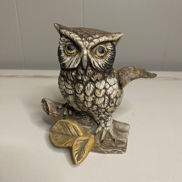 Homco Owl - Etsy