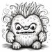20 Cute Tiny Monster Coloring Page Book Fun for Adults and - Etsy