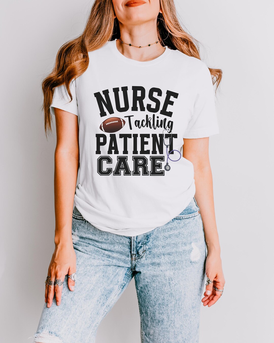 Nurse Football Shirt, Fall Shirt Game Day Football Lover T-shirt ...