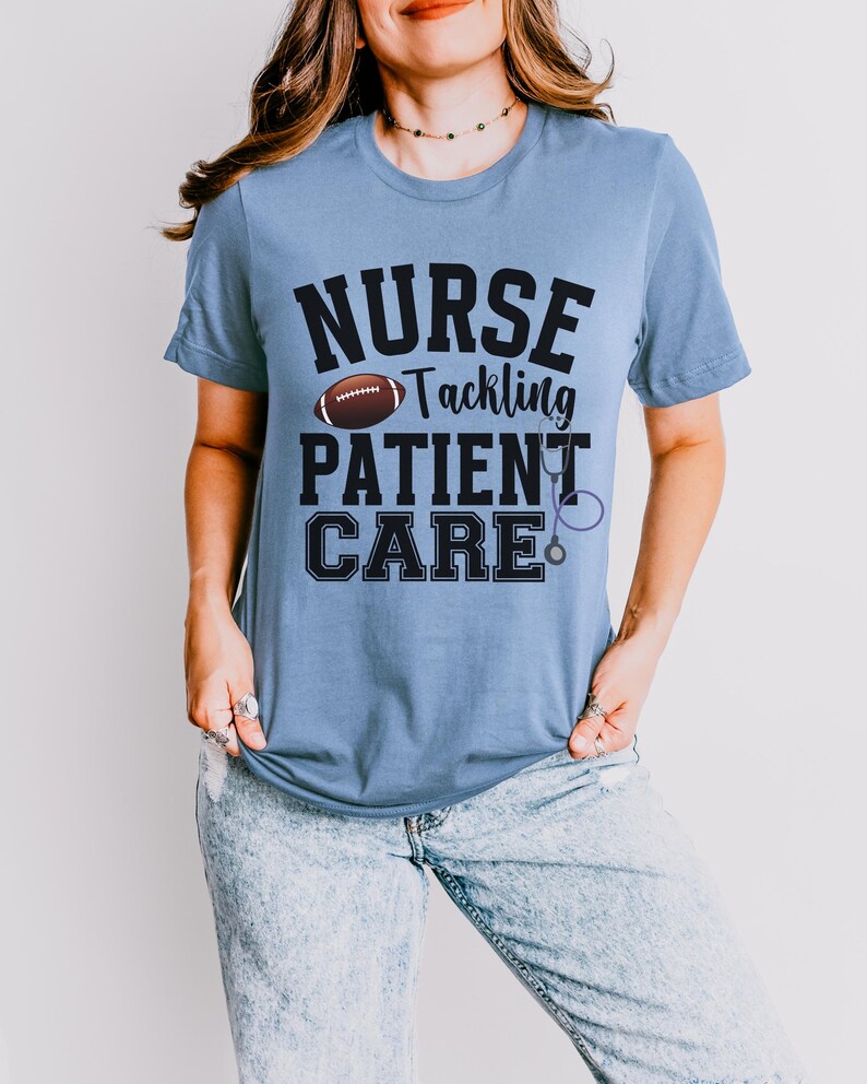 Nurse Football Shirt, Fall Shirt Game Day Football Lover T-shirt ...