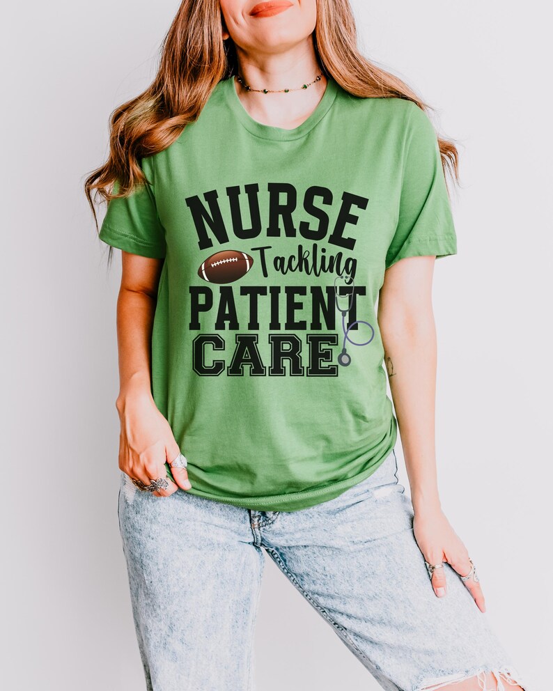 Nurse Football Shirt, Fall Shirt Game Day Football Lover T-shirt ...