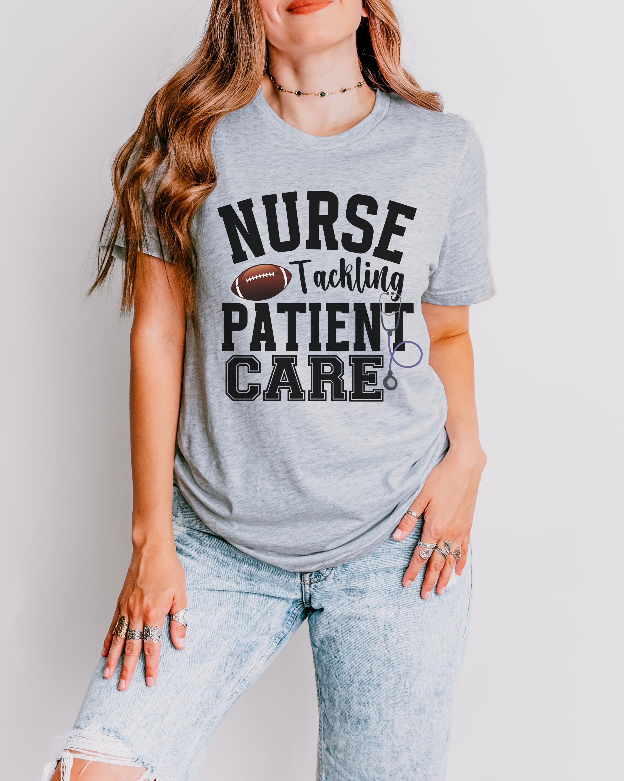 Nurse Football Shirt, Fall Shirt Game Day Football Lover T-shirt ...