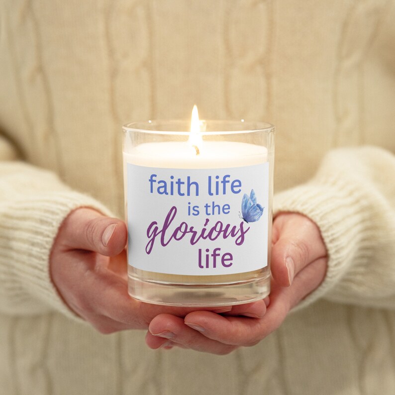 Christian Candle Faith Candle Jesus Candle Bible Verse Candle ...
