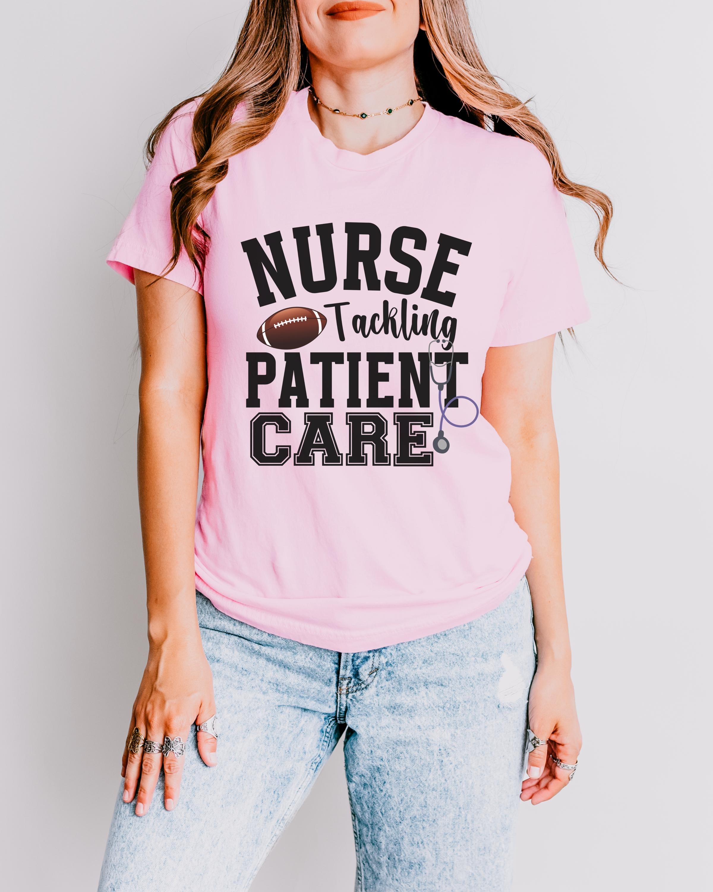 Nurse Football Shirt, Fall Shirt Game Day Football Lover T-shirt ...