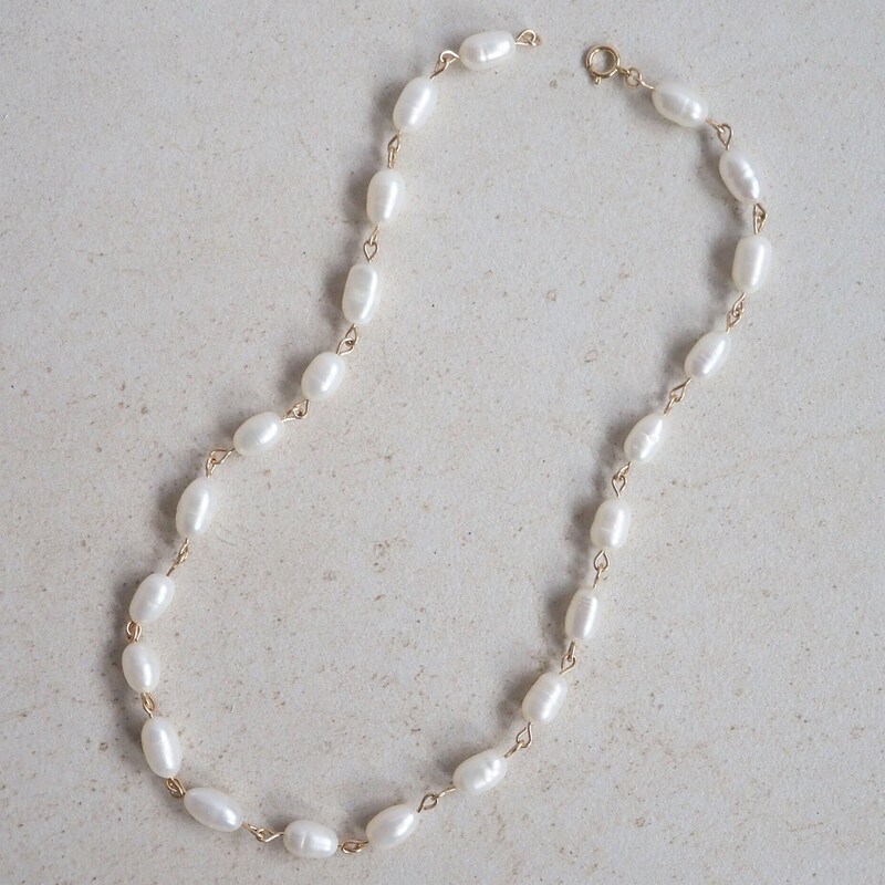 Gold Wire Necklace - Etsy