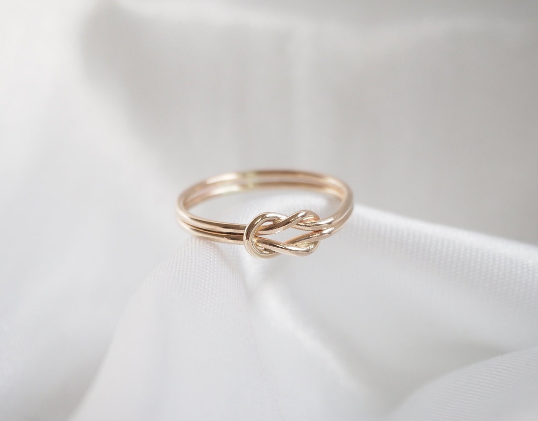 Hercules Knot Ring, 14K Gold Filled Love Knot, Wire Wrapped Ring ...