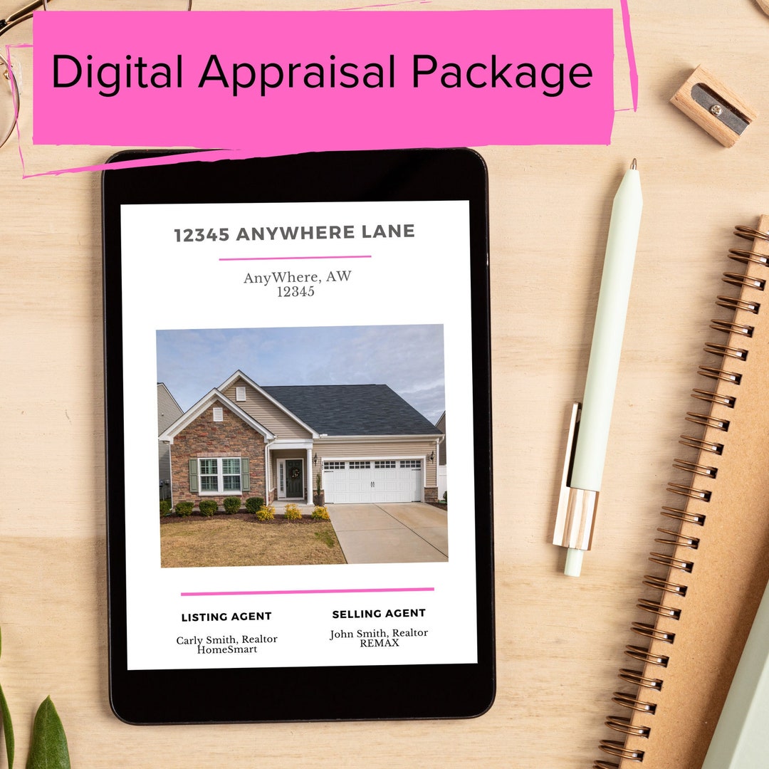 Digital Appraisal Package- Realtor, Listing Agent, Residential Real ...