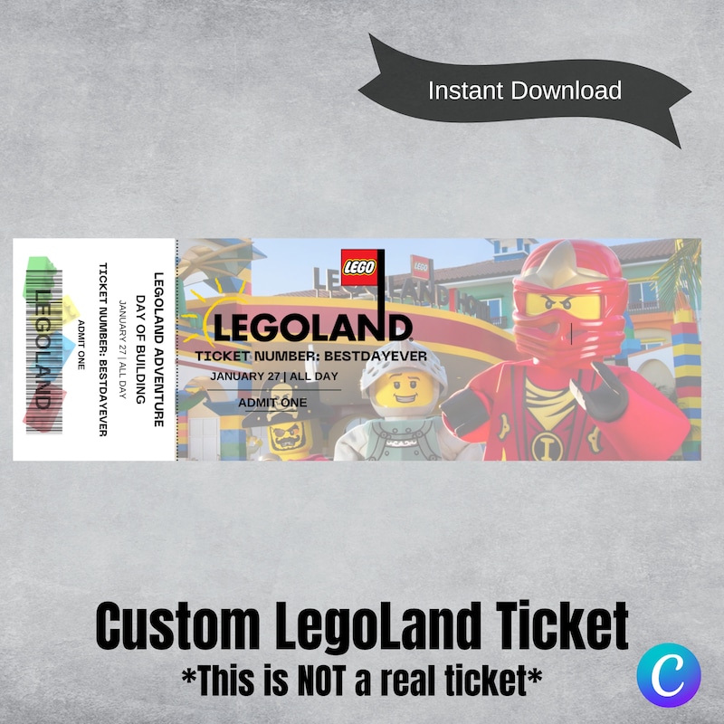 Legoland Ticket - Etsy