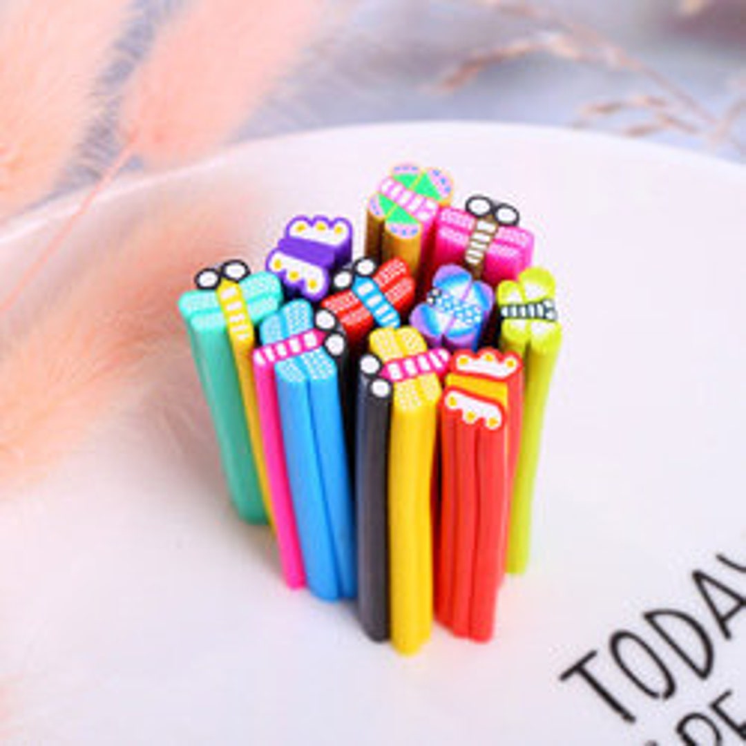 10 Polymer Clay Dragon Fly Canes Slices, 50mm X 10mm - Etsy