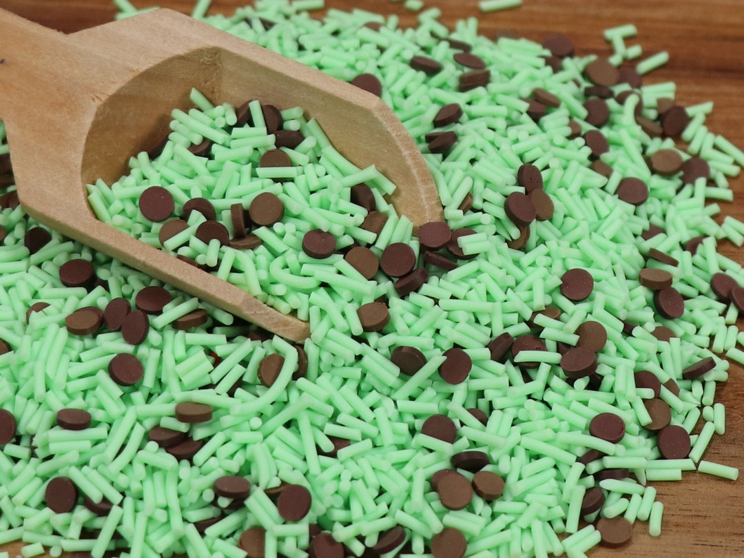 Mint Chip Mix Clay Sprinkles, Fake Sprinkles, Polymer Sprinkles ...
