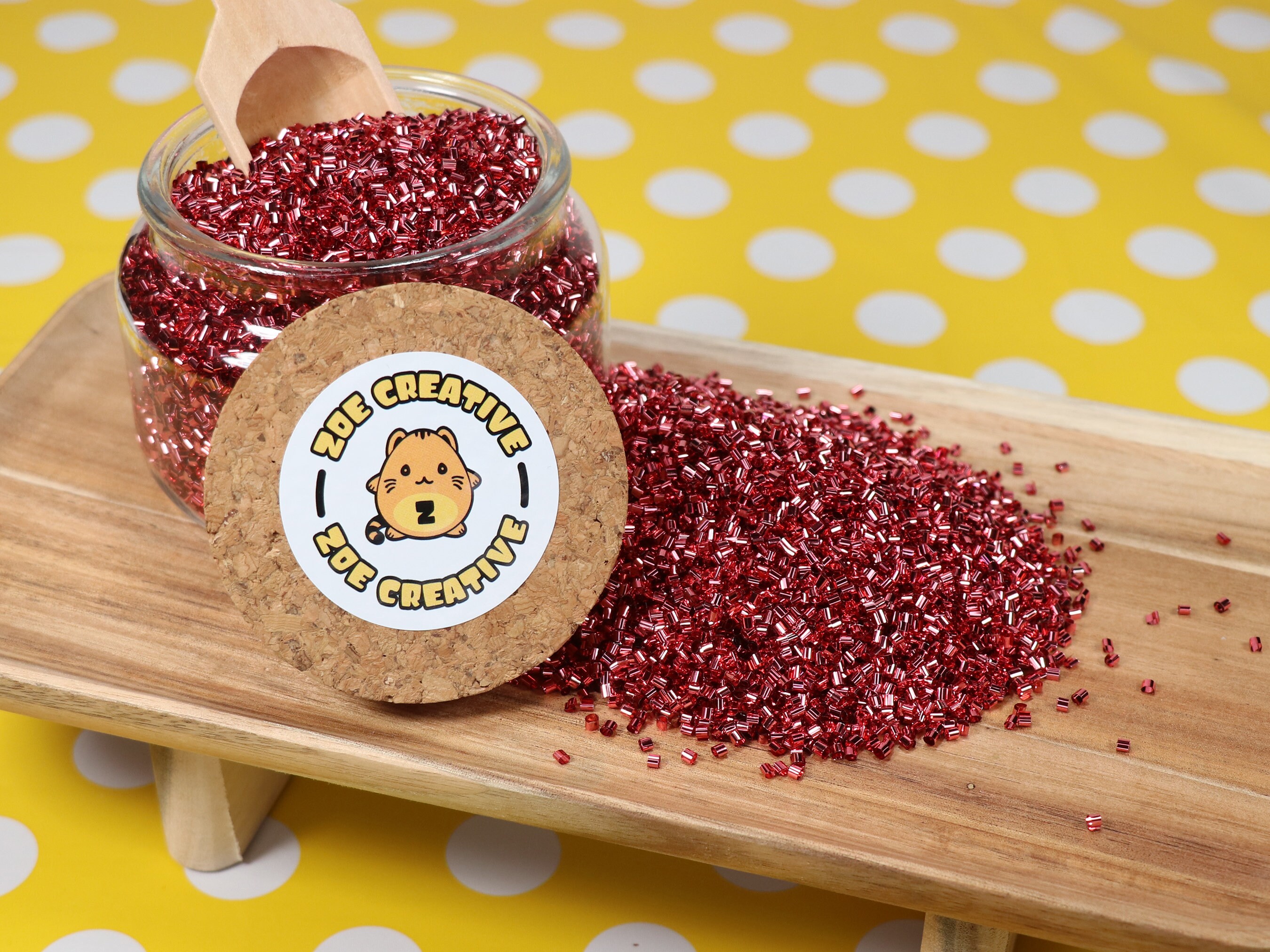 Bulk Rose Red Metallic Crispy Bingsu Beads for Crunchy Slime - Etsy