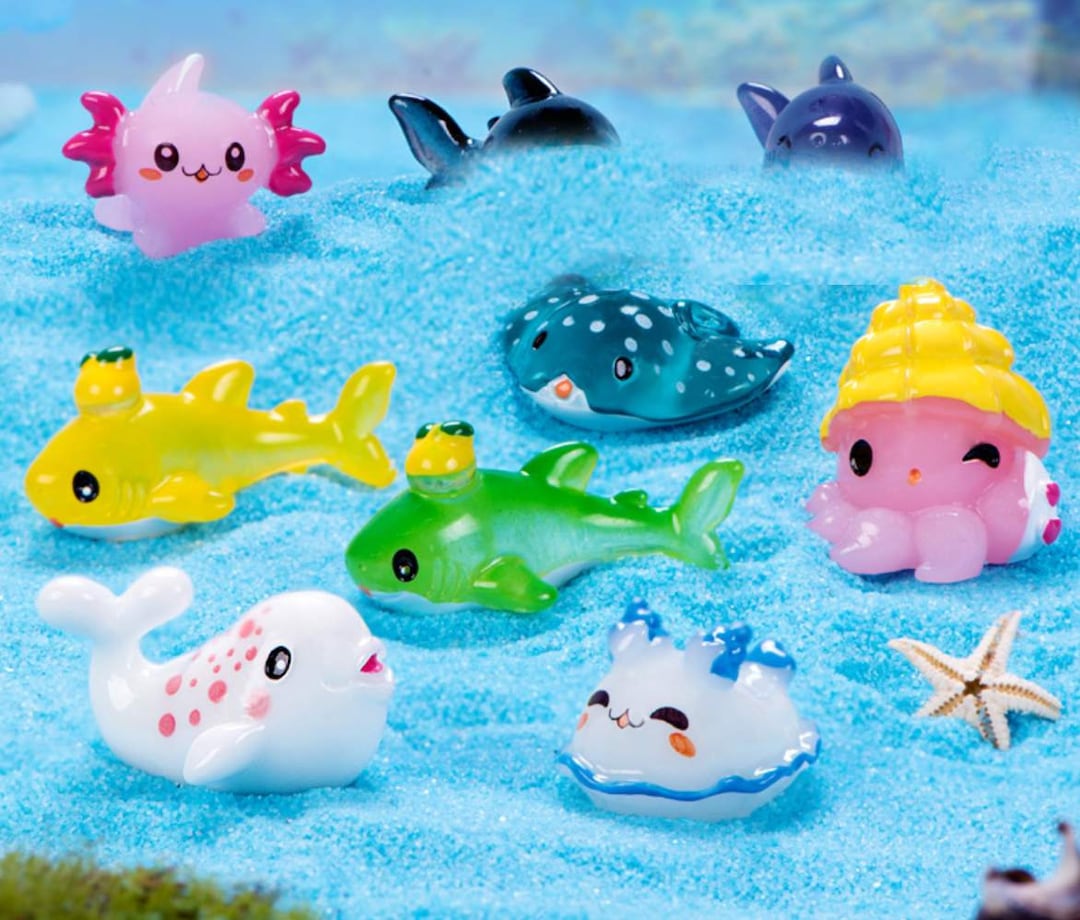 Resin Fish Axolotl, Whale, Fish, Dolphin, Jelly Fish , Slime Supplies ...