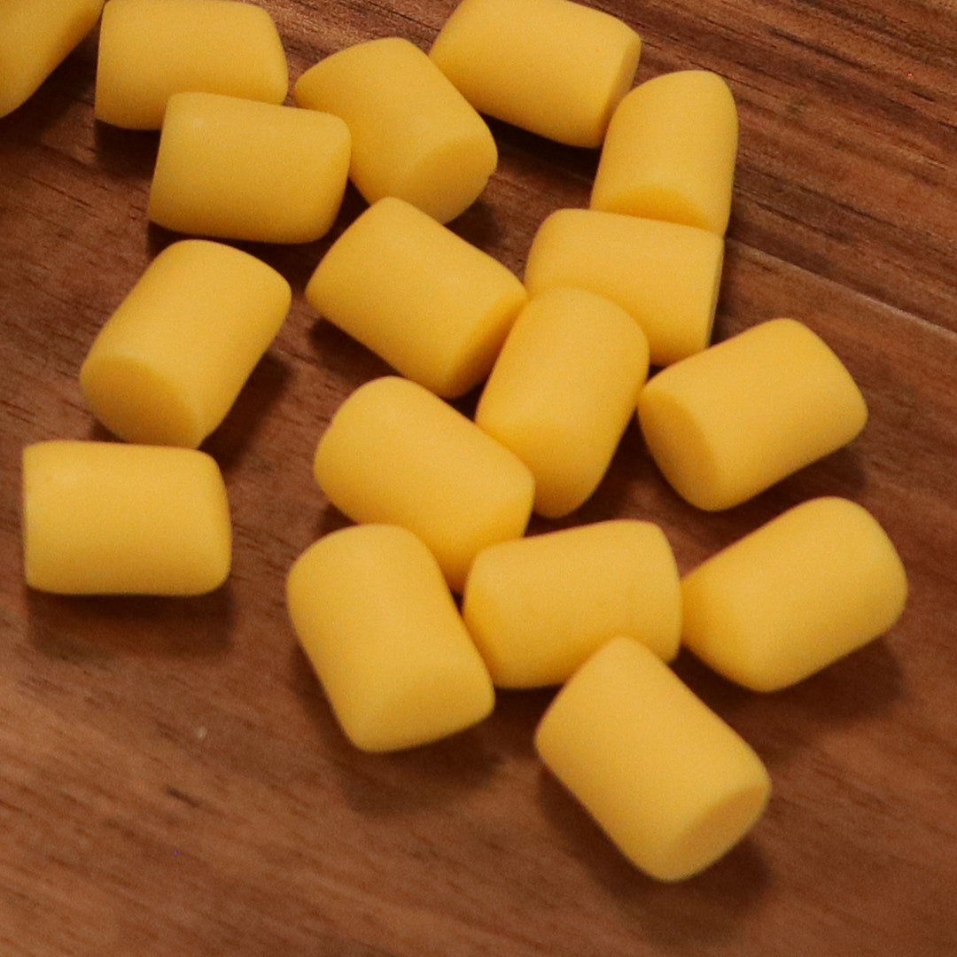 6 Yellow Marshmallows, Kawaii Clay Marshmallows, Desert Cabochons ...