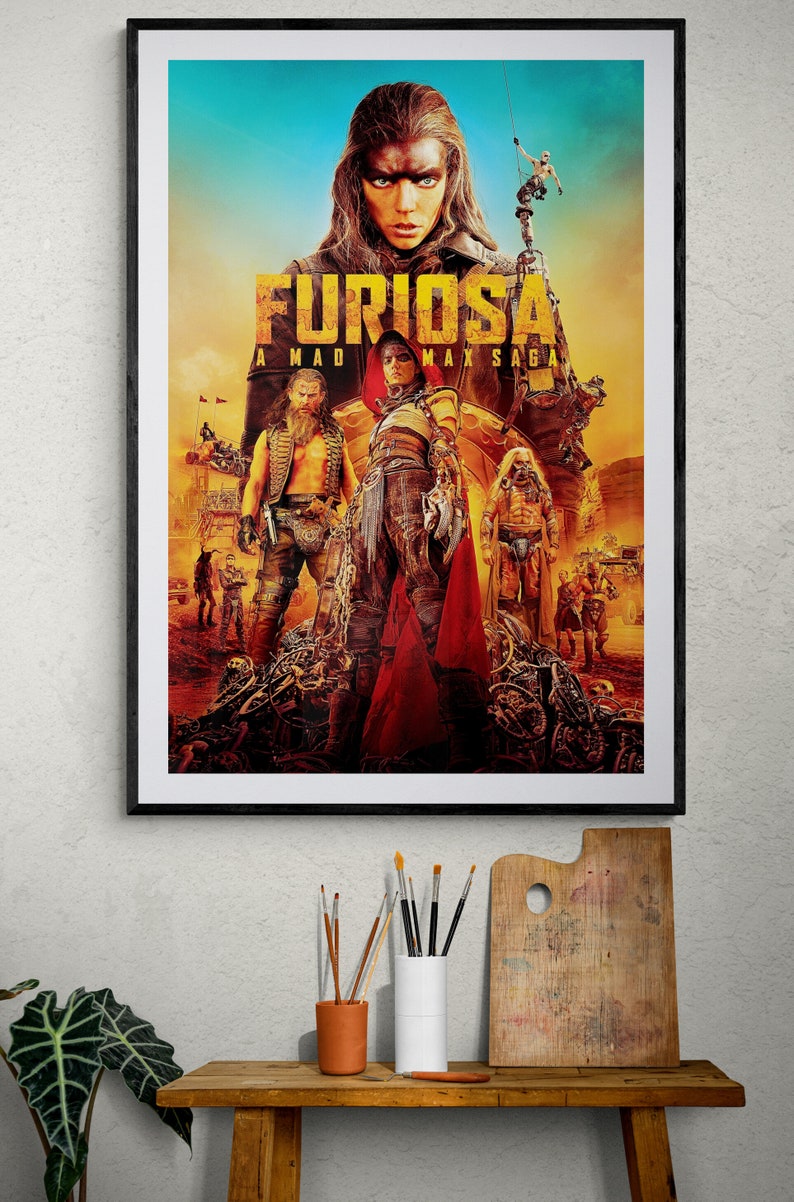Movie Poster Furiosa A Mad Max Saga (2024) Movie / Printable Painting ...