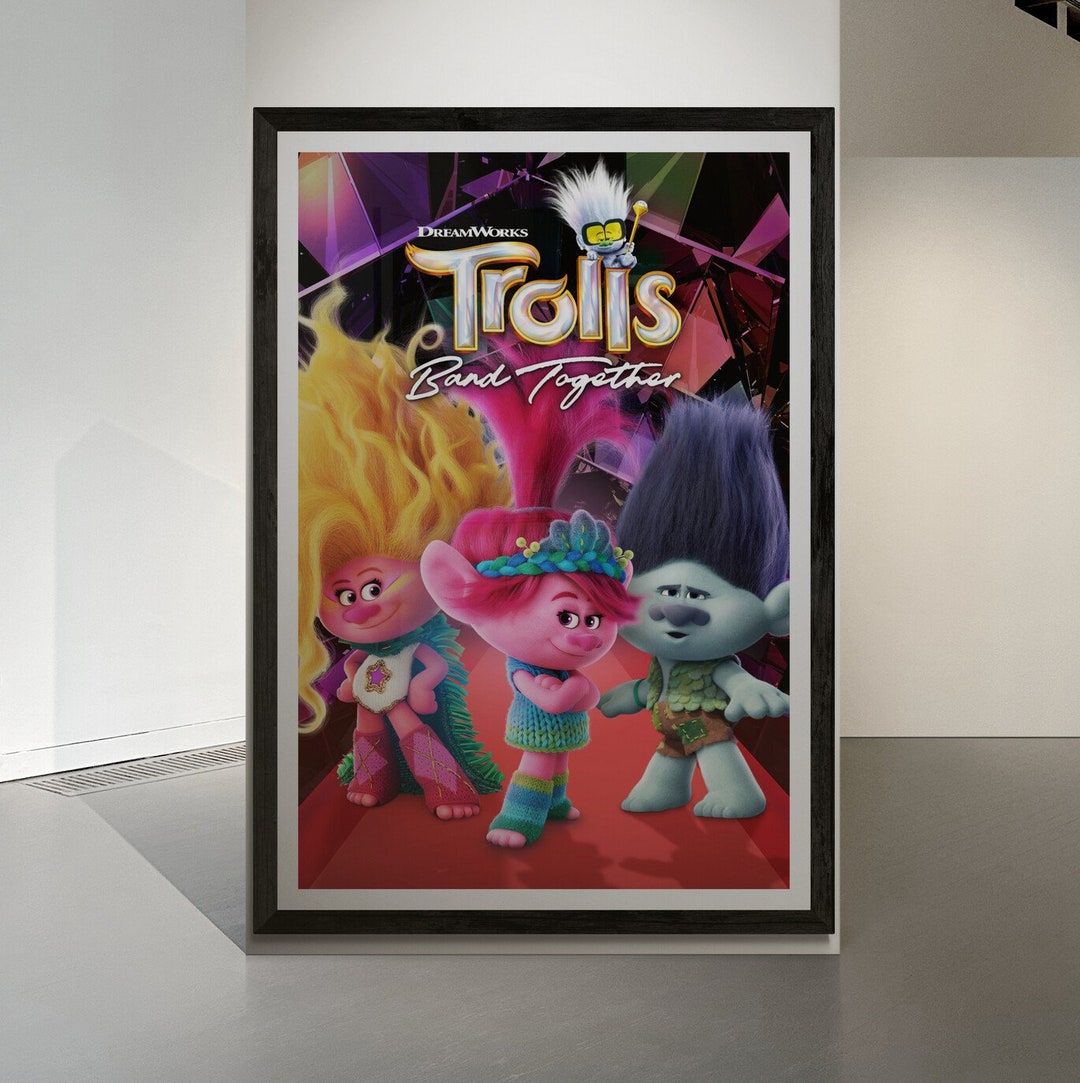 2 Poster Film Trolls - Trolls Band Together / Printable Frame ...