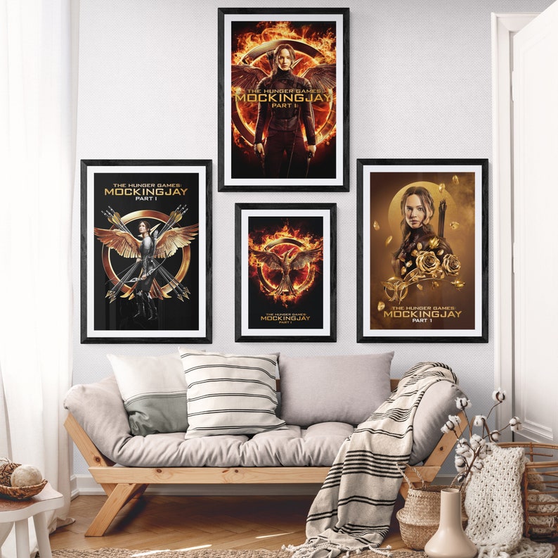 16 Hunger Games Movie Saga Poster / Printable Painting / Downloadable ...