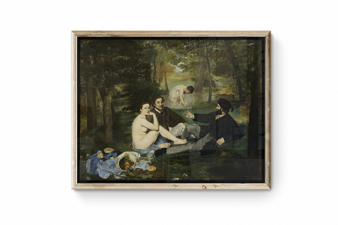 Edouard Manet Painting / Printable Painting Lunch on the Grass - Etsy
