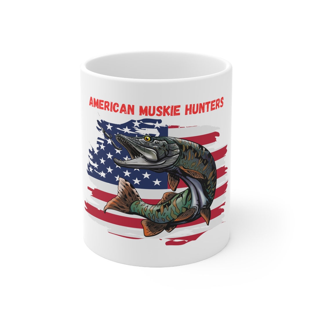 Musky Coffee Mug, Muskie, Muskie Fishing Mug Coffee Mug for Fishermen ...