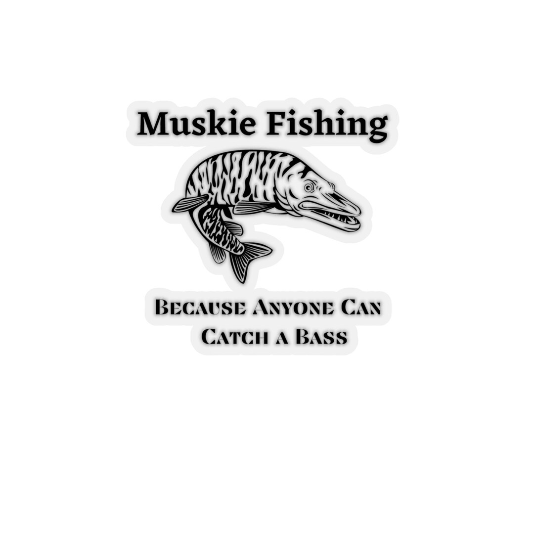 Musky Stickers,muskie Kiss-cut Stickers - Etsy