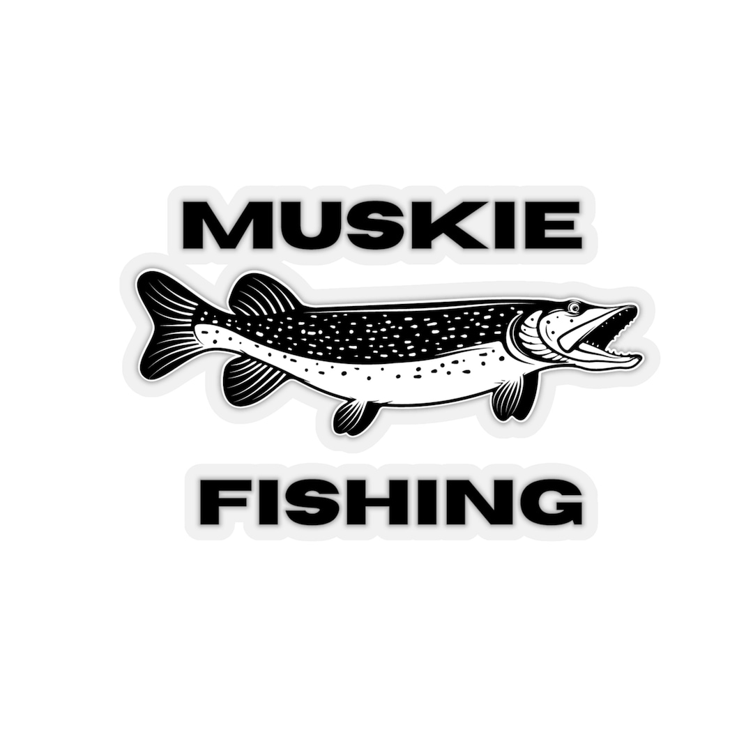 Musky Stickers,muskie Kiss-cut Stickers - Etsy