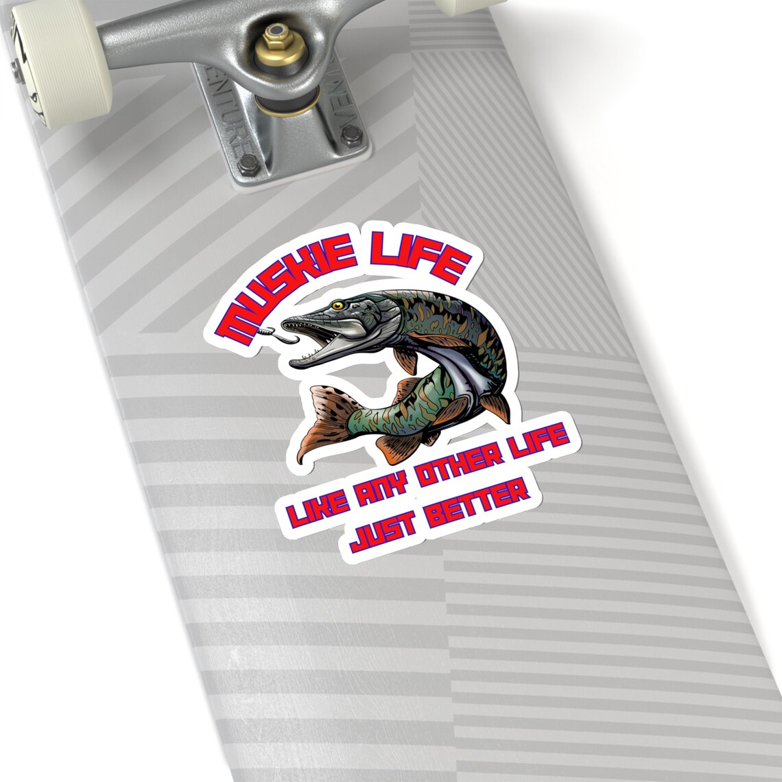 Musky Stickers,muskie Kiss-cut Stickers - Etsy