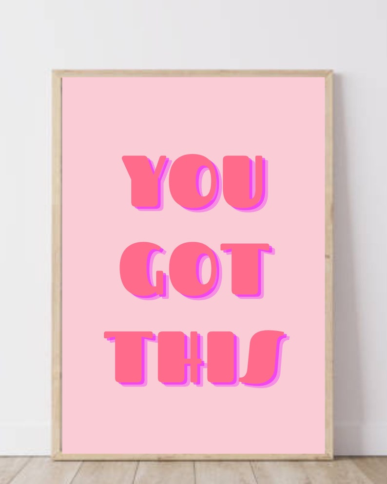 Printable Preppy Wall Art, Downloadable Teenage Room Decor, Cute ...