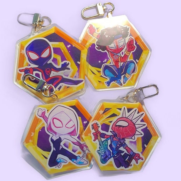 Spiderverse Keychain - Etsy