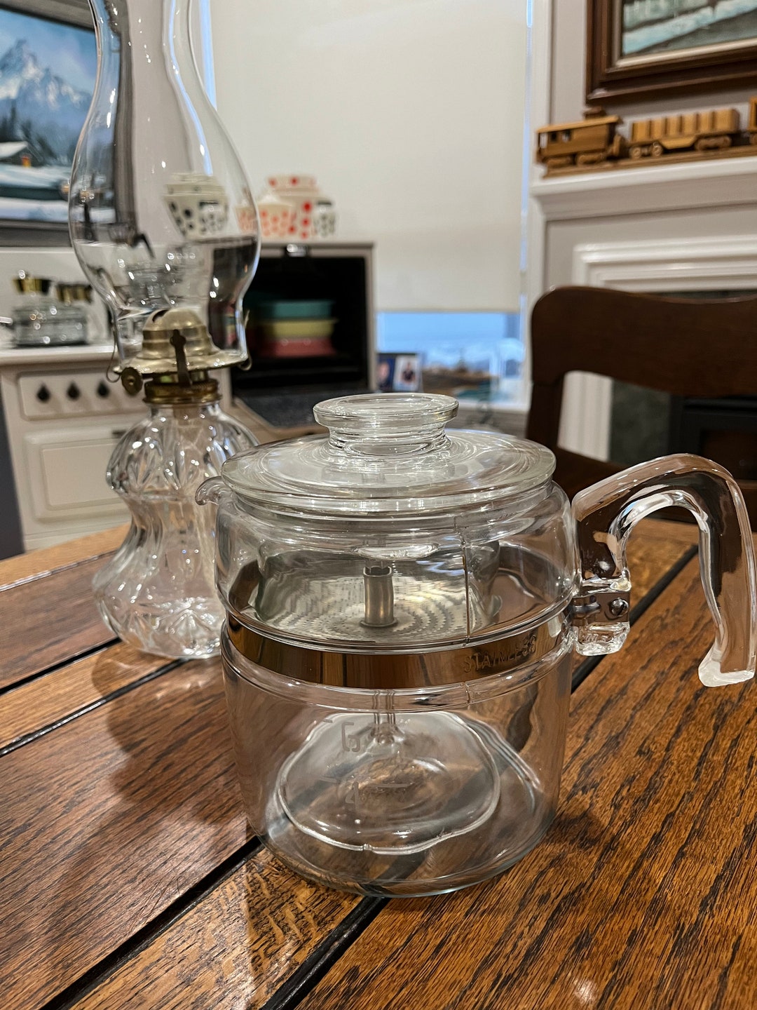 Vintage Pyrex 6 Cup Coffee Percolator - Etsy