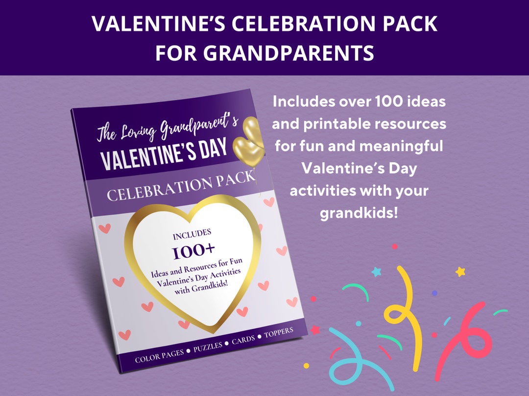 Valentine's Day Celebration Activity Pack for Loving Grandparents and ...