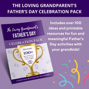 Father's Day Celebration Activity Pack for Grandchildren From Loving ...