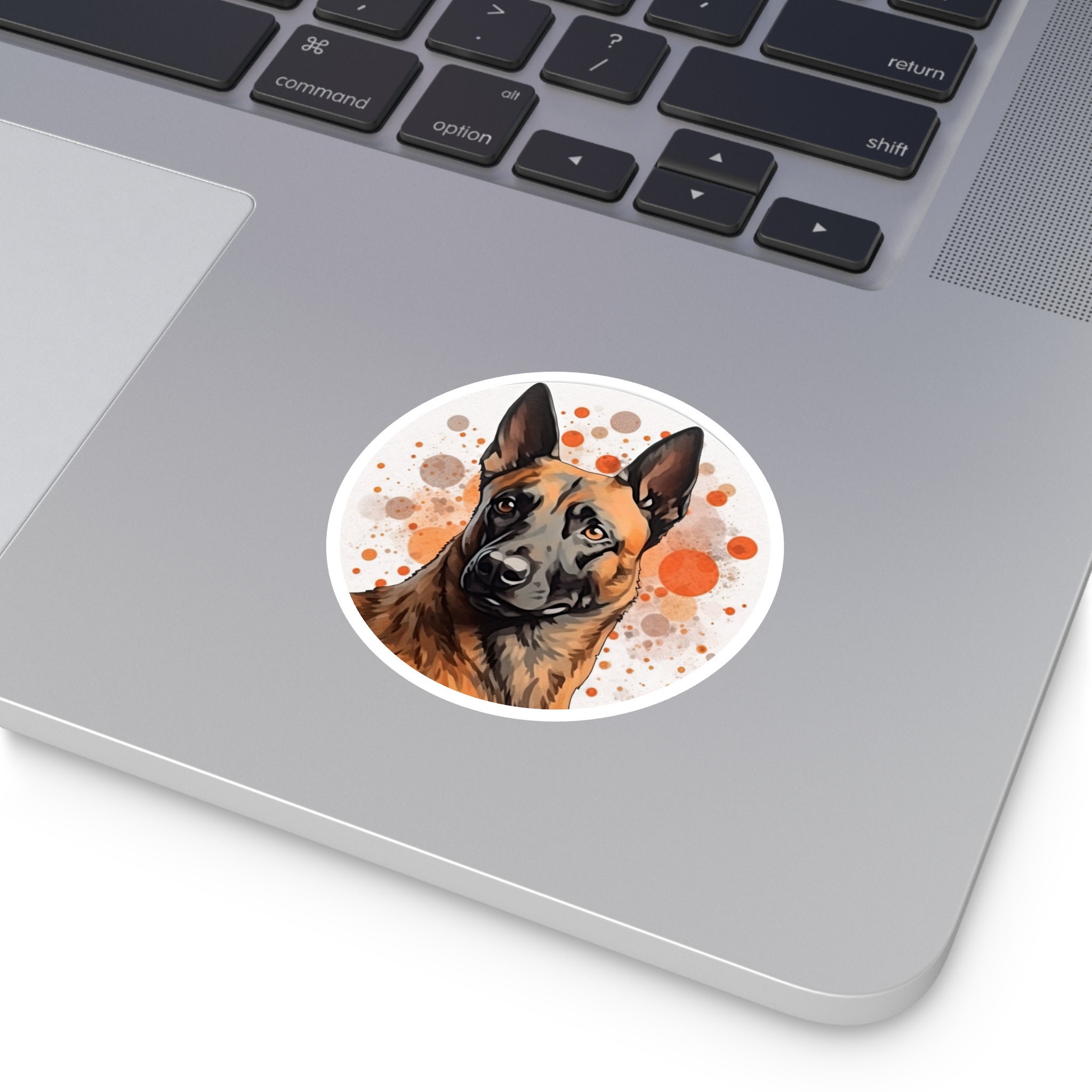 Belgian Malinois Sticker, Circle Sticker Round Stickers, Indoor/outdoor ...