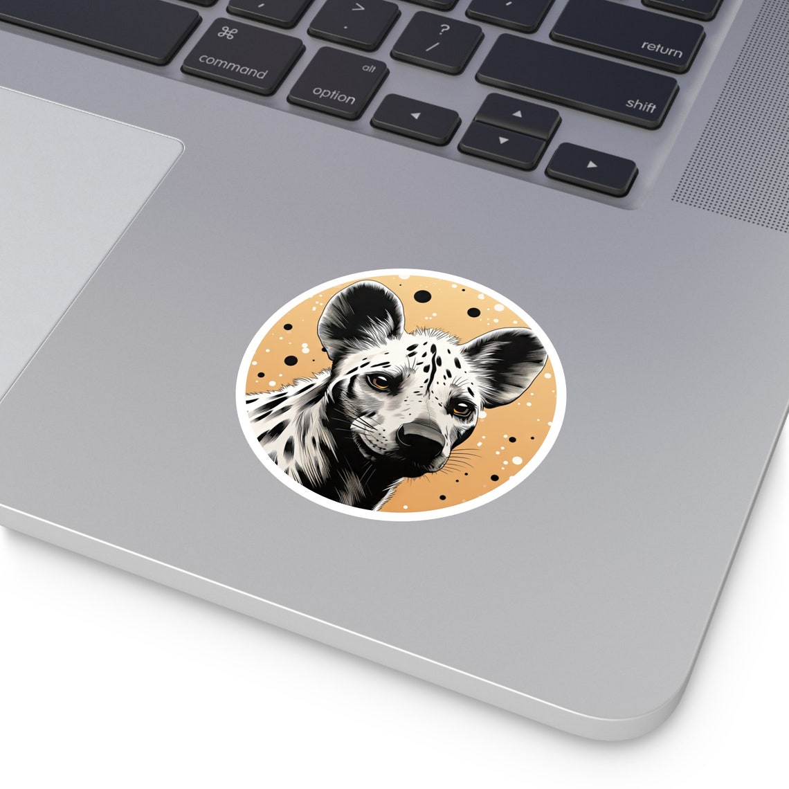 Hyena Sticker, Circle Sticker, Artistic, Animal Sticker, Animal Art ...