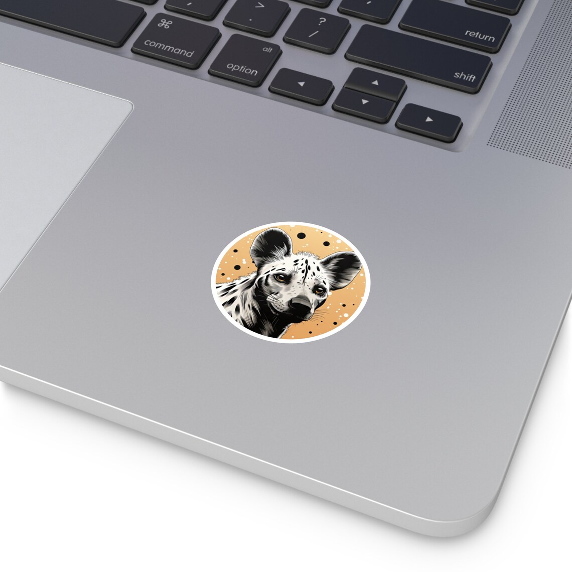 Hyena Sticker, Circle Sticker, Artistic, Animal Sticker, Animal Art ...
