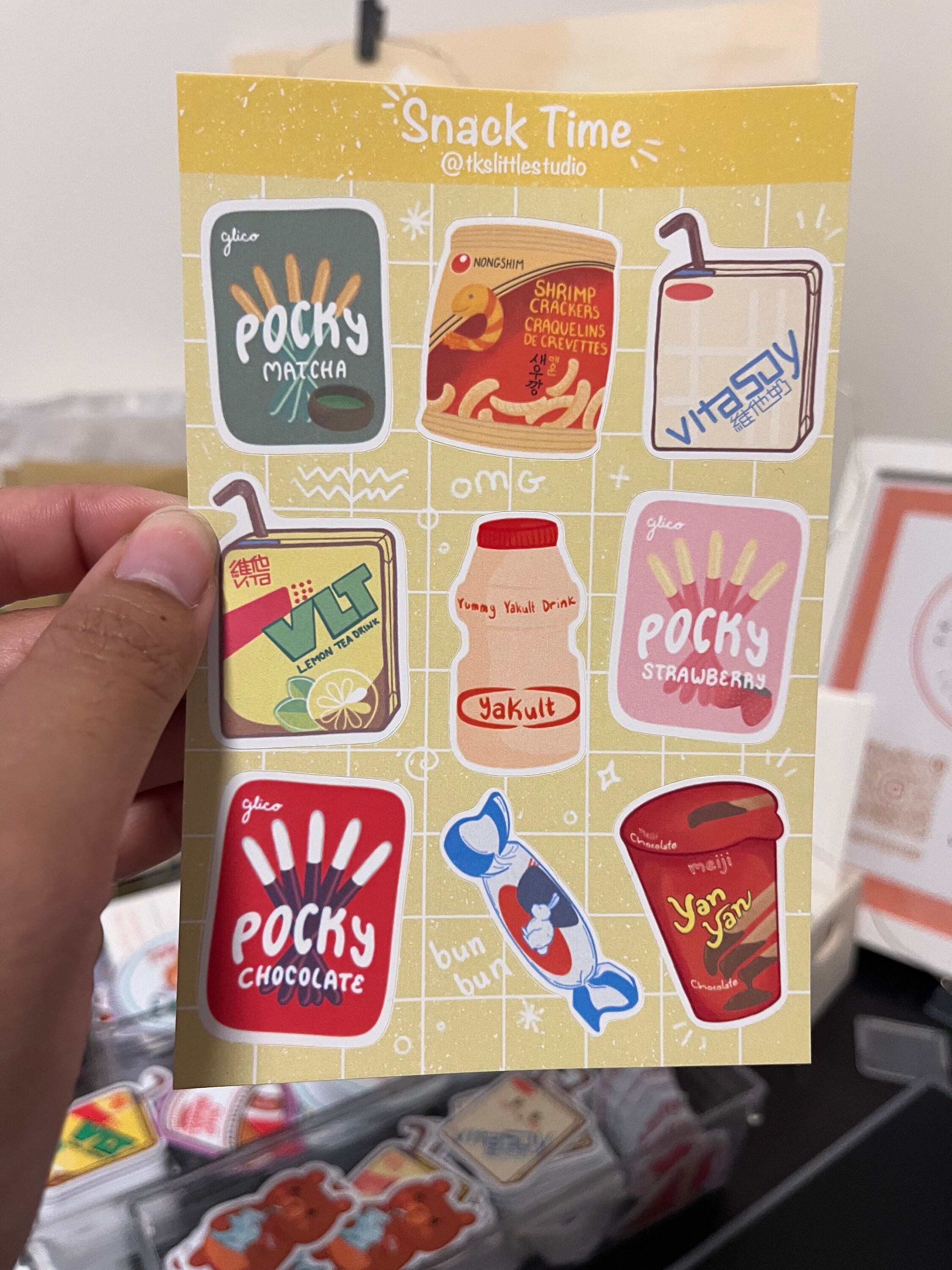 Snack Time Vinyl Sticker Sheet Classic Asian Grocery Store - Etsy
